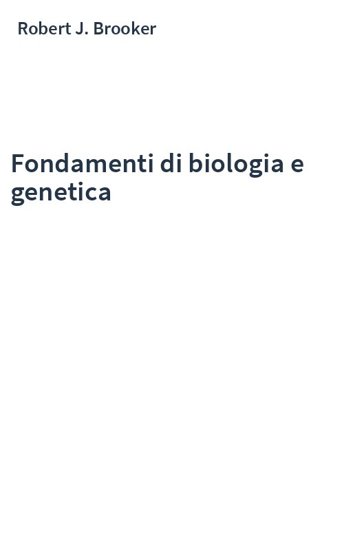 Fondamenti di biologia e genetica
